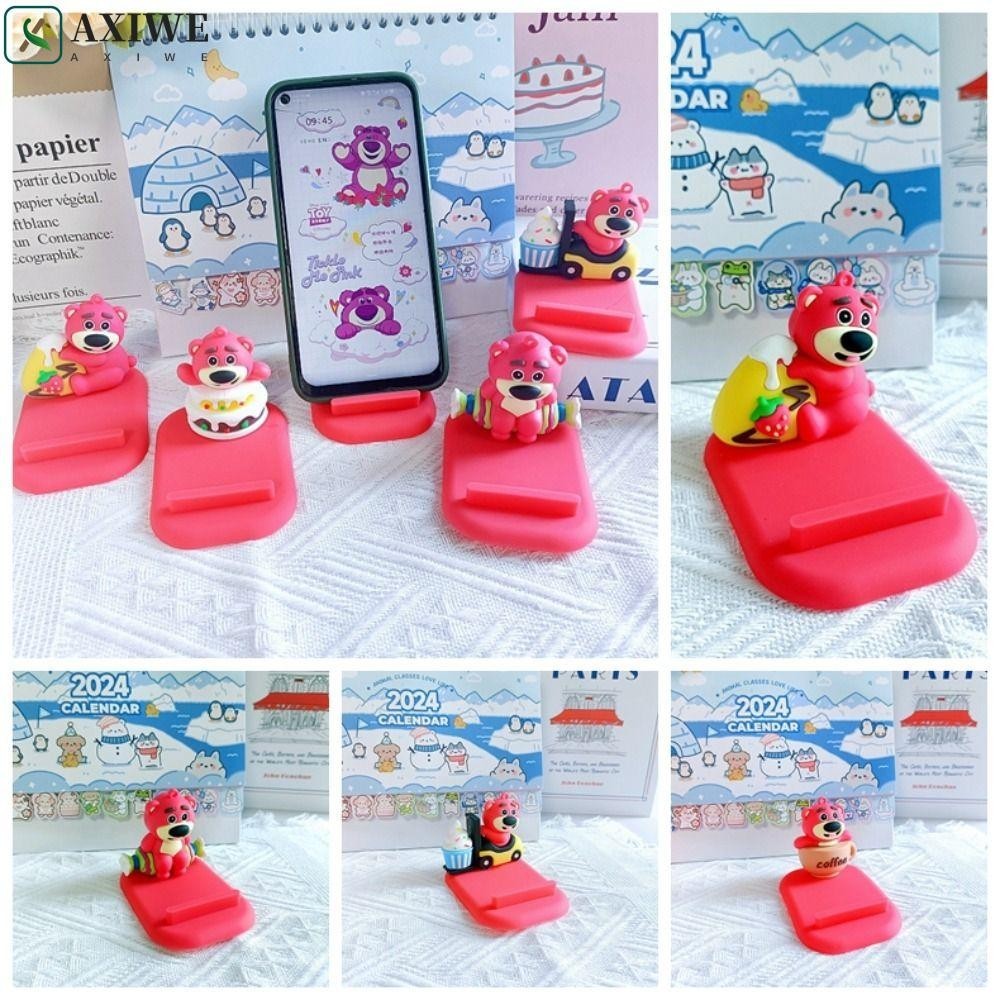 AXIWE Lotso Mobile Phone Holder, Lotso Action Figure Strawberry Bear ...