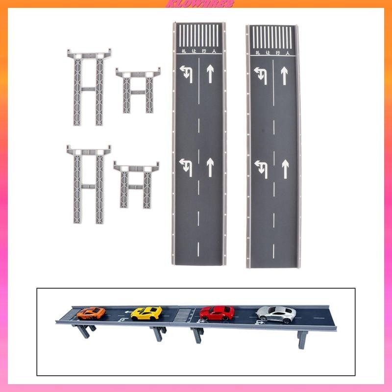 [Kloware2] 1/150 Road Model Car Viaduct Model DIY Assembly Diorama ...