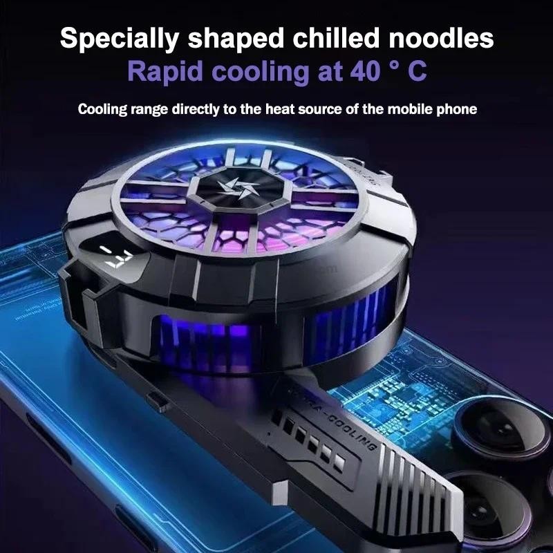 SL33 Mobile Phone Cooling Fan Semiconductor Magnetic/ Back-clip 2 in 1 ...