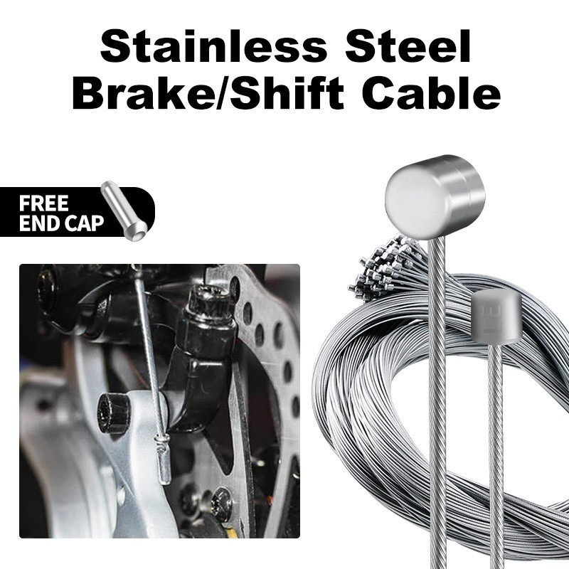 Brake Cables Bike MTB Stainless Shifter Brake Cable Inner Wire Front ...