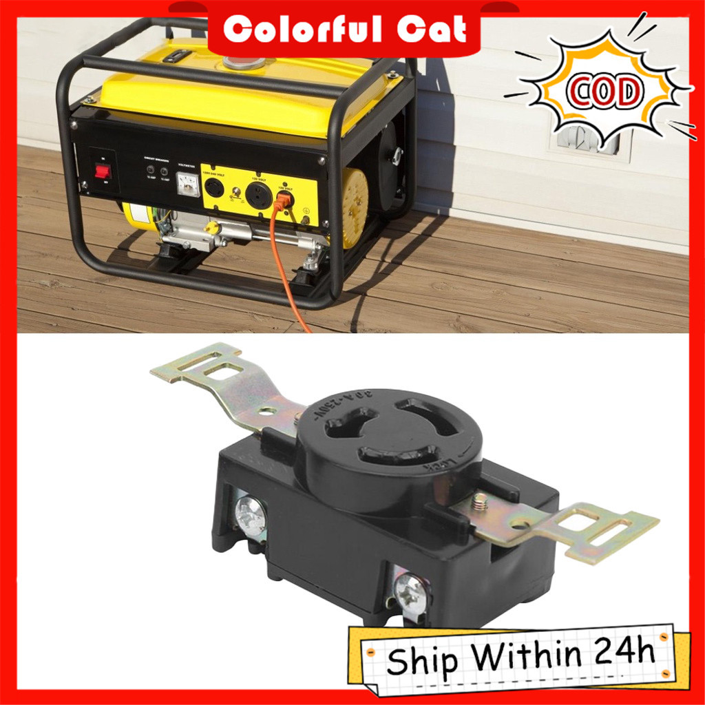 3-Hole Generator Socket 2.5-6.5KW Anti-Loose Generator Plug Socket ...