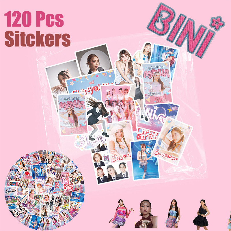 120pcs/box BINI STICKERS PHOTOSHOOT DECOR BINI Sticker | Shopee Philippines