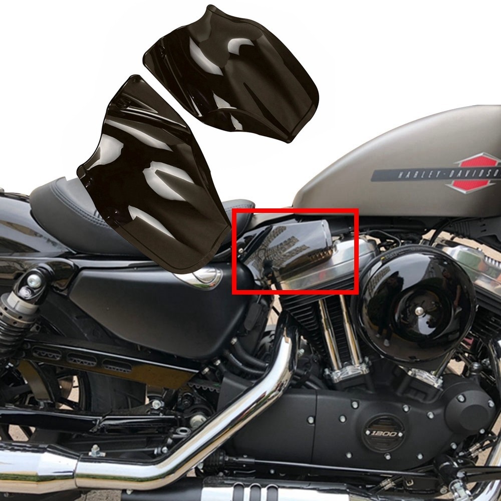 Motorcycle Reflective Saddle Shields Air Heat Deflector For Harley ...