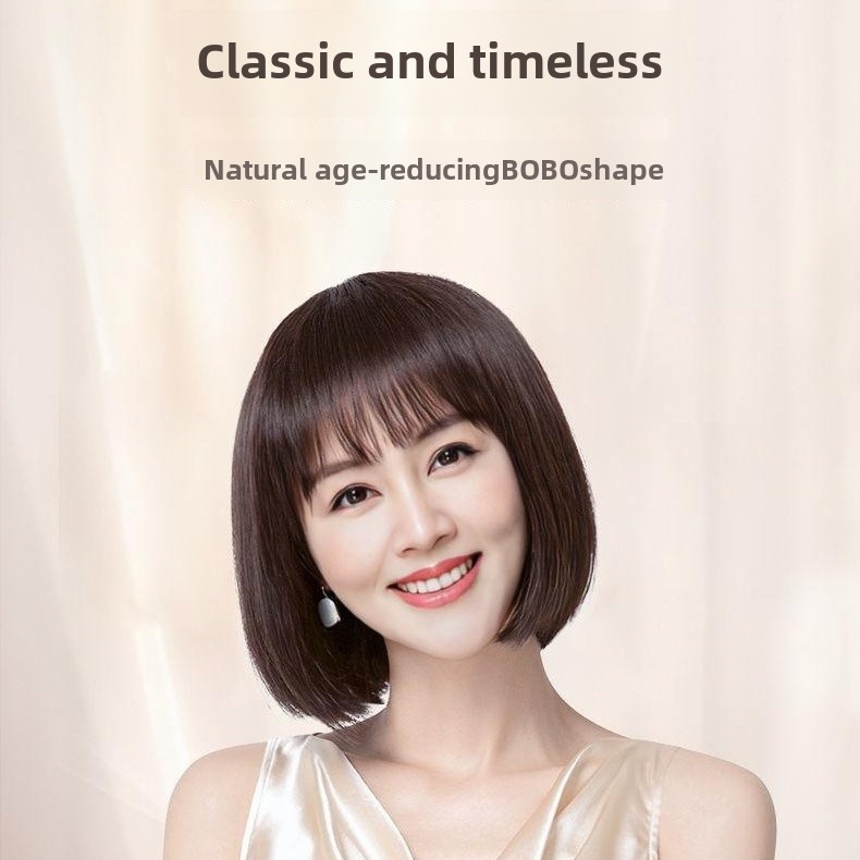 Female Short Hair Wig Headgear Middle-aged Elderly New Style Fashion ... Female Short Hair Wig Headgear Middle-aged Elderly New Style Fashion ...