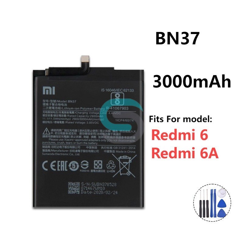 xiaomi BN37 Xiaomi mi Redmi 6, Redmi 6a Battery | Shopee Philippines