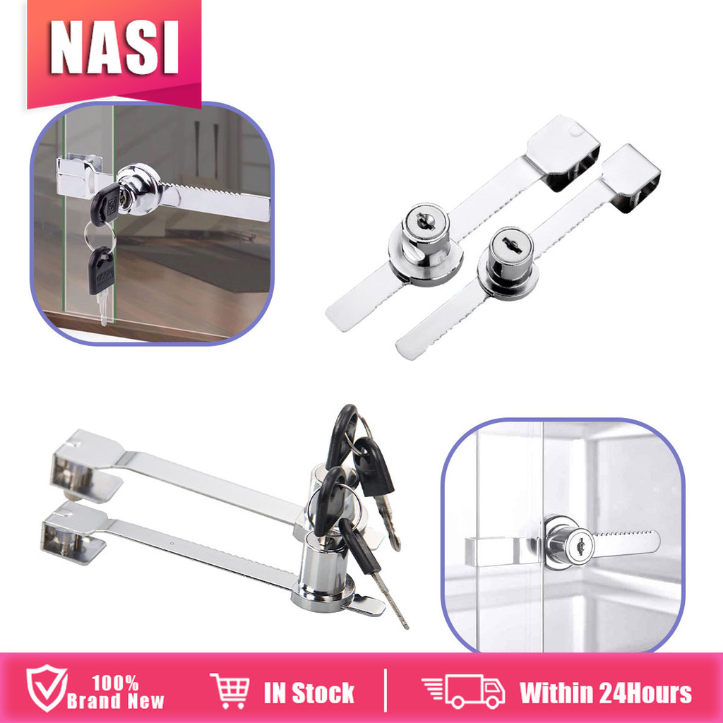 Zinc Alloy Sliding Glass Door Lock Bookcase/Display Cabinet/Collection ...