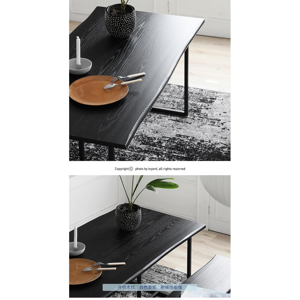 Retro Desk Computer Desk Simple Solid Wood Dining Table Dining Table ...