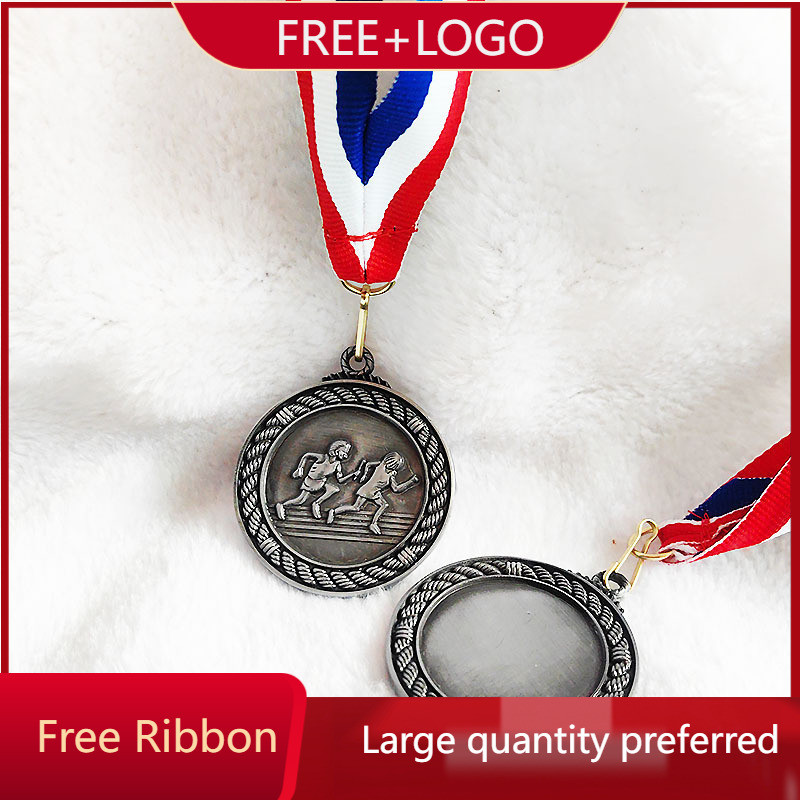 【FREE+LOGO】Relay race medals School sports medals Kindergarten metal ...