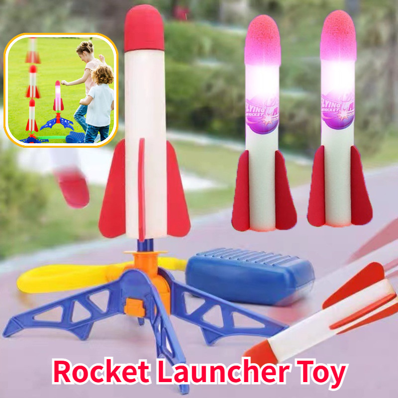Outdoor Rocket Launcher Luminous Catapult Flight Flashing Flying Rocket ...