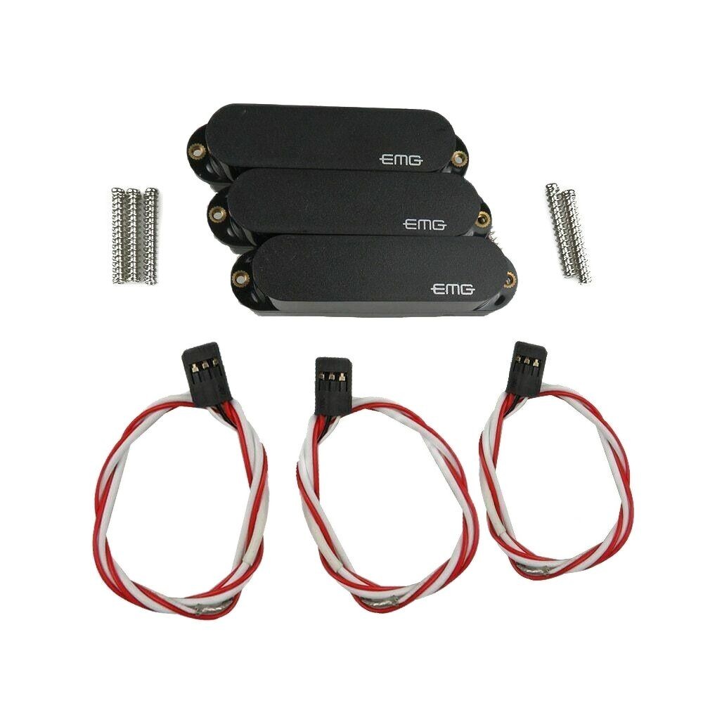 EMG Active Single Coil Guitar Pickup Set Black High Quality Guitar ...
