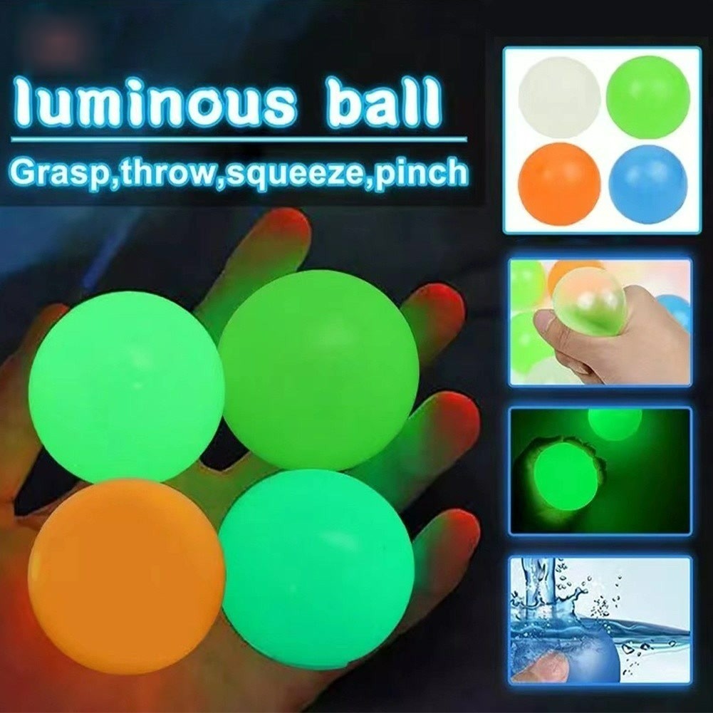 COD 4.5cm Luminous Stick Wall Ball Glow in the Dark Stress Relief Toys ...