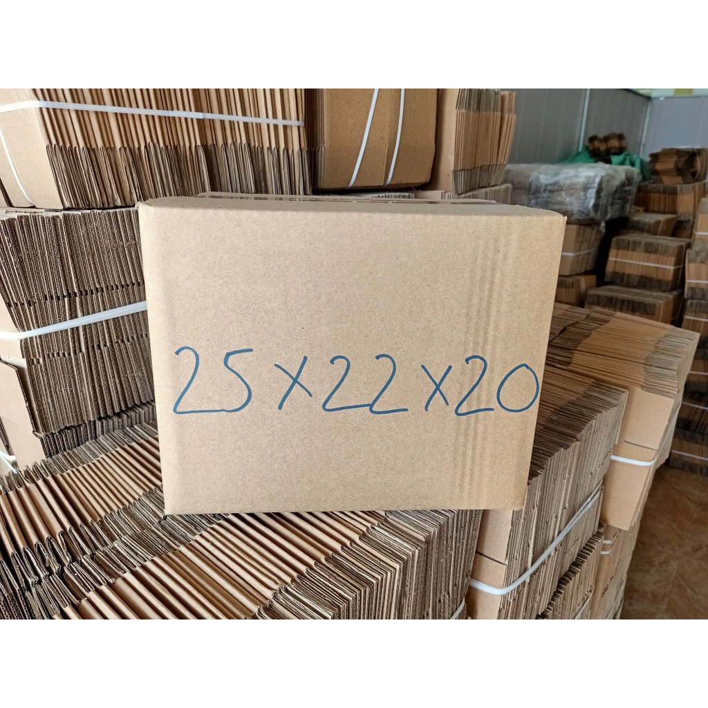 25x22x20 Carton Box Packing COD Shipping Box 3 Corrugated Layers B ...