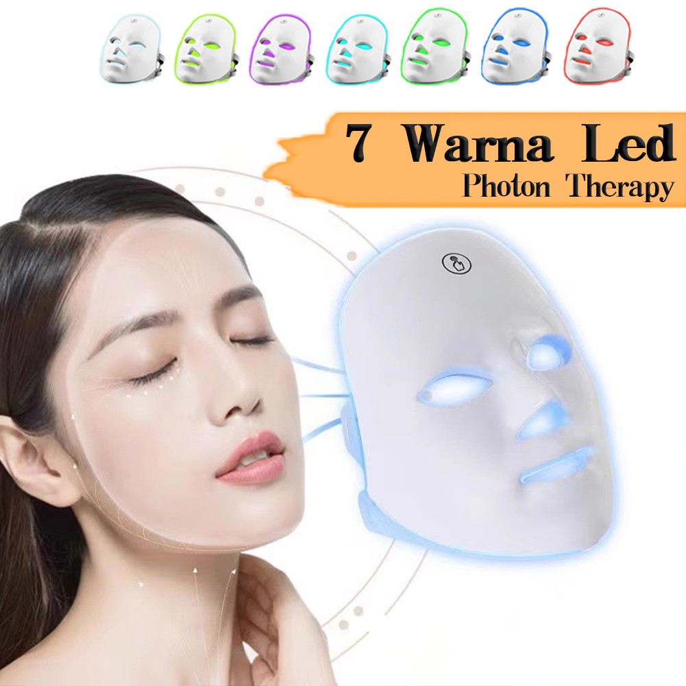 Led Mask Photon Therapy Mask PDT Light Omega Facial Care Tool, 7 Colors ...