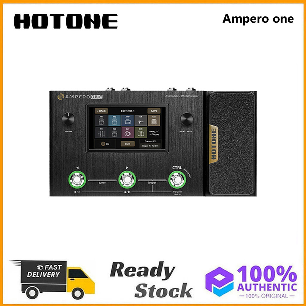 Hotone Ampero One Amp Modeler/Effects Processor Multi-Effects Pedal ...
