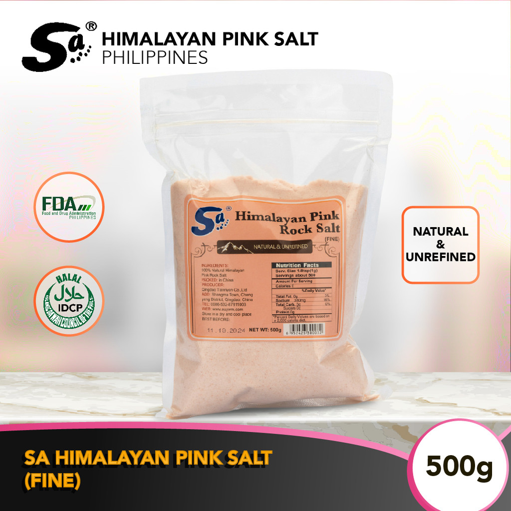 Premium Himalayan Pink Salt Fine (500g) | Shopee Philippines