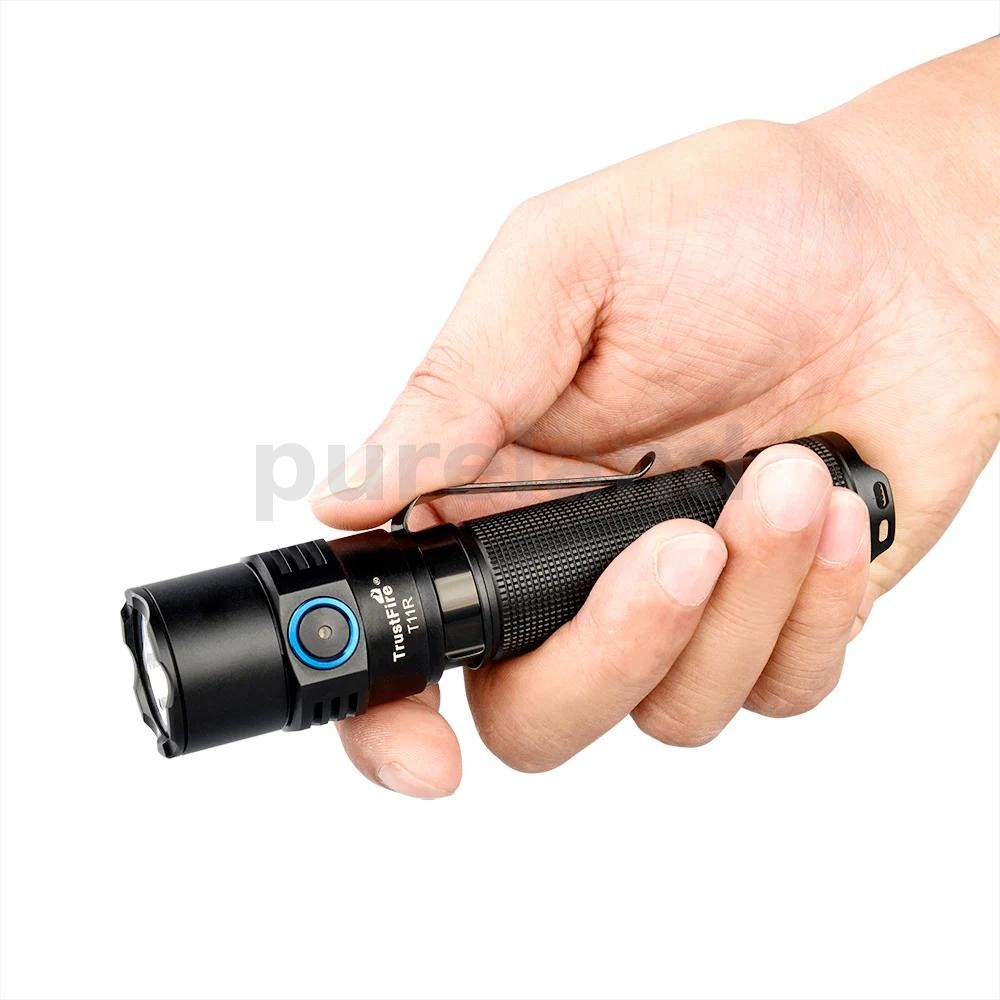 TrustFire 0Tactical Waterproof Flashlight LED Emergency Rechargeable ...
