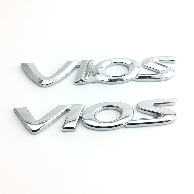 Letter emblem for VIOS Toyota Rear logo Car back sticker Trunk badge 3D ...