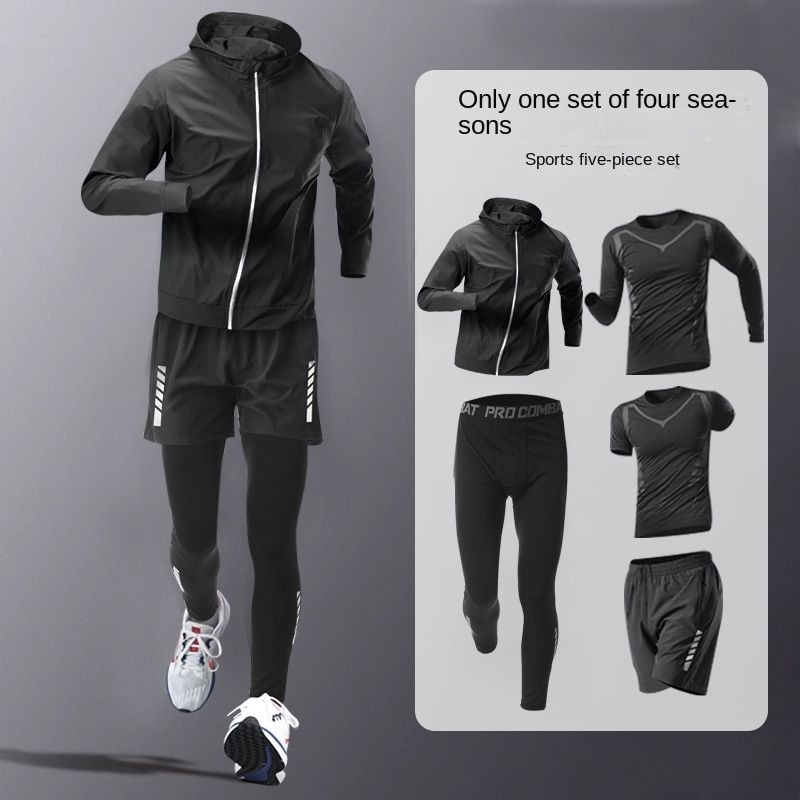 Sports Suit Running Gym Clothes Fitness Spring Quick Drying Clothes ...