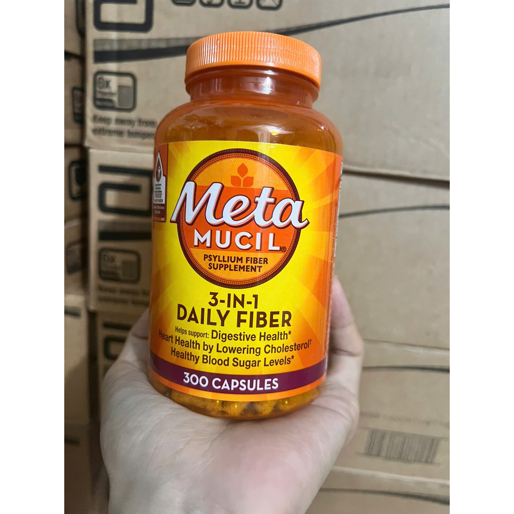 NEW MODEL Fiber Supplement 300 tablets MetaMucil Fiber Supplement date ...