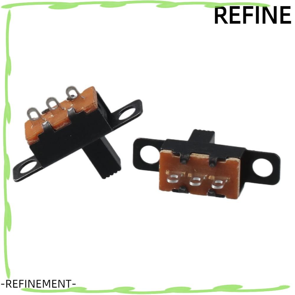 REFINEMENT 8 Pcs Micro Mini Toggle Switch, DC 50V 0.5A Panel Mount Slide Switches, SS12F15VG6 6 ...
