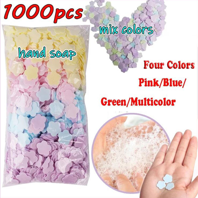 1000PCS Portable Hand Washing Soap Sheets Scented Mini Soap Sheets ...