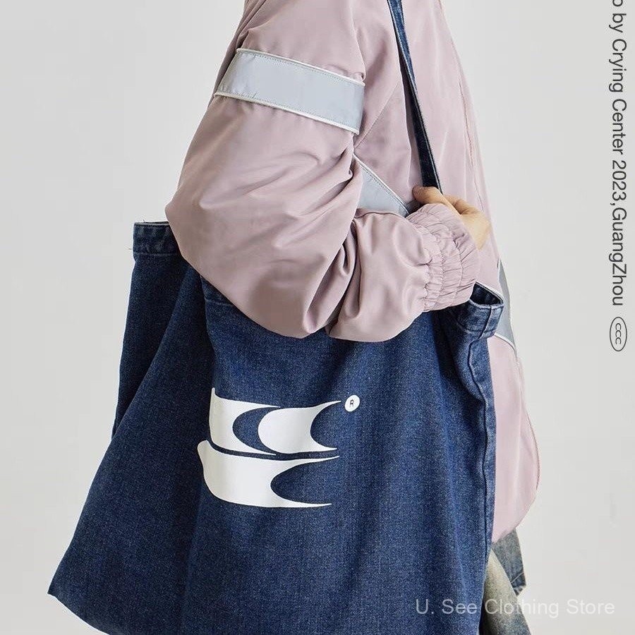 Cryingcenter Large Capacity Commuter 3clogo Canvas Tote Bag Eco ...