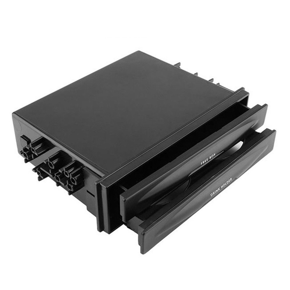 jjambi-Universal 2 Layers Auto Car Drink Cup Holder Radio Pocket ...