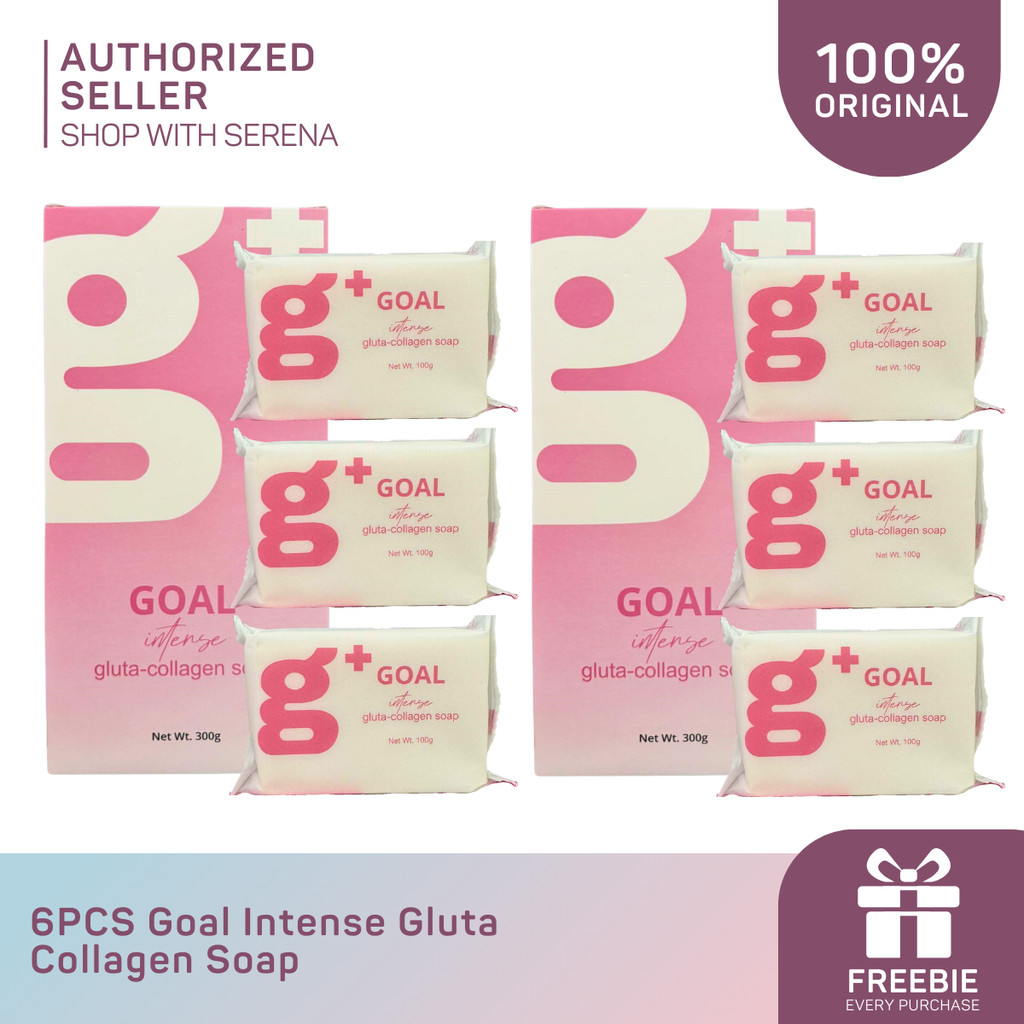 Family Pack 6PCS Goal Intense Gluta Collagen Soap 100g Lightening ...