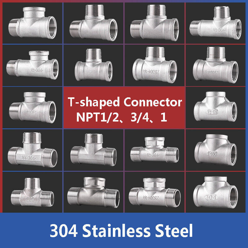GG+Stainless Steel 304 Cast Pipe Fitting 1/2" 3/4" 1" NPT Female Thread ...