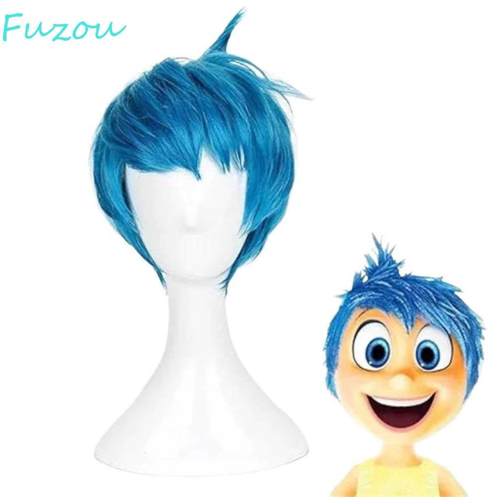 FUZOU Inside Out Joy Wig, Movie Synthetic Hair Inside Out Cosplay Wig ...