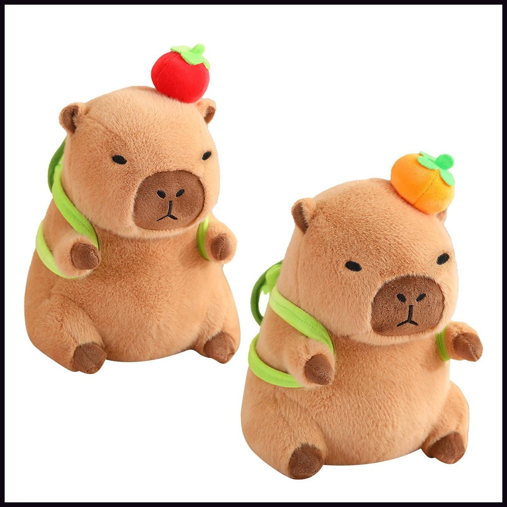Cute Capybara Plush Capybara Carrying A Turtle Bag Animals Pet Doll ...