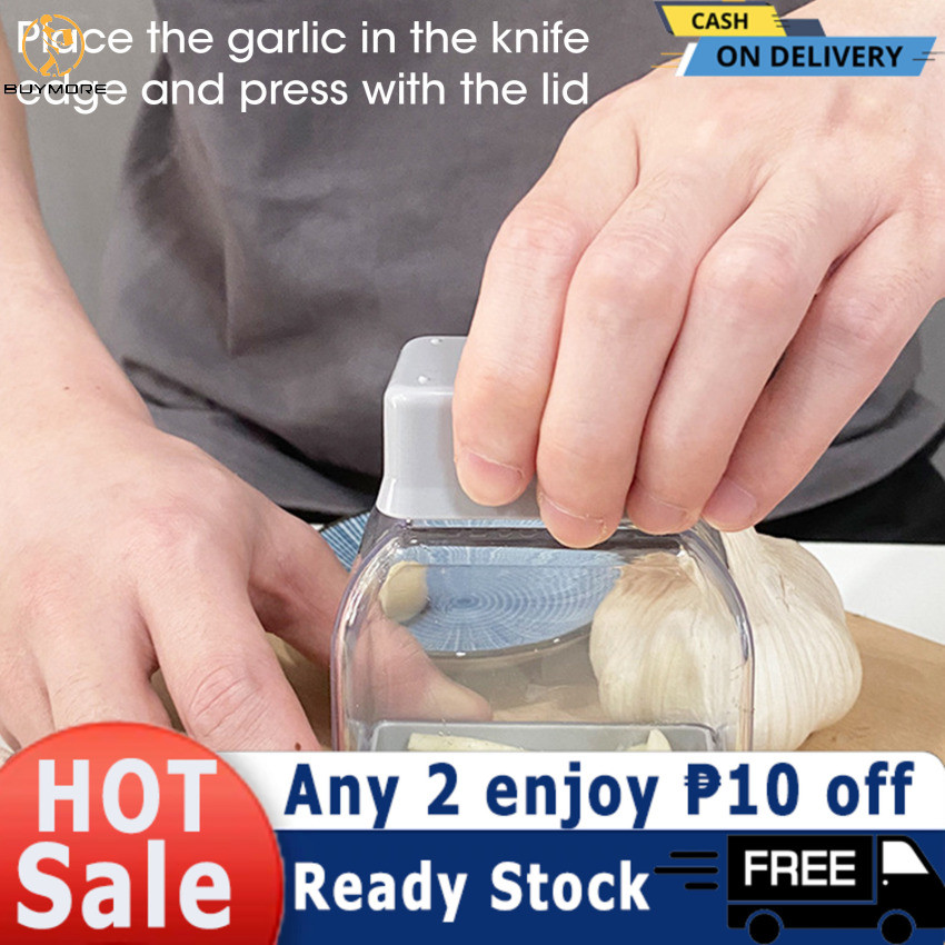 Manual Pressing Garlic Grinding Grater Cutter Garlic Peeler Kitchen ...