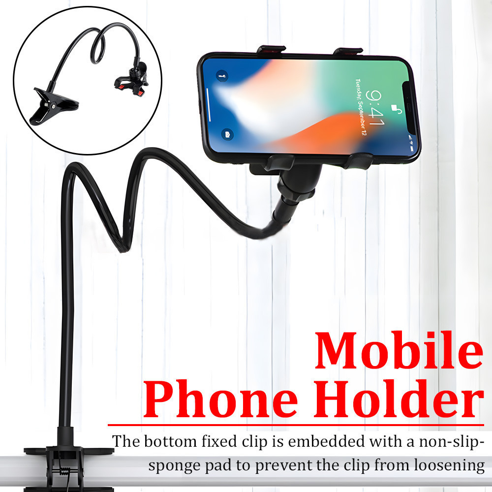 Mobile Phone Holder Universal Smartphone Clamp Clip Flexible Rod ...