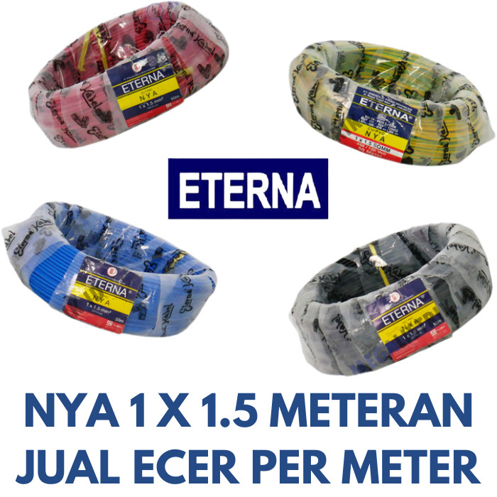 Eterna COLOR SINGLE ENGINE WIRE ELECTRICAL CABLE 1X1.5 MM RETAIL PER ...