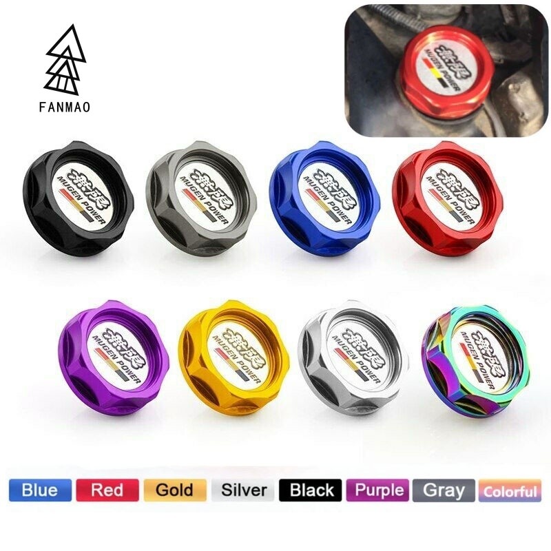 FANMAODZ Car Modified Oil Fuel Tank Cap Engine Filler Machine Oil Cover ...