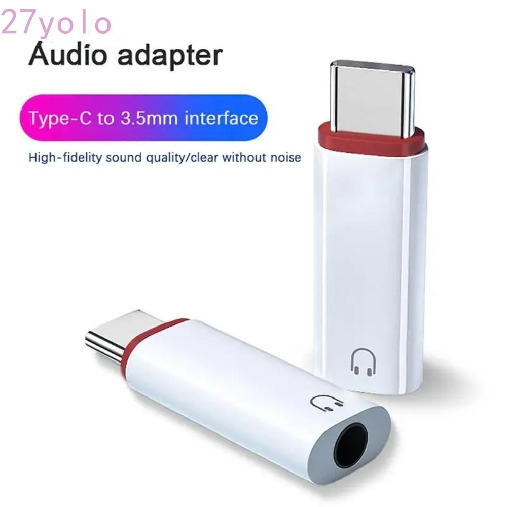 YOLO Wired Headset Type C Converter, AUX Adapter 3.5mm Female Type-C To ...