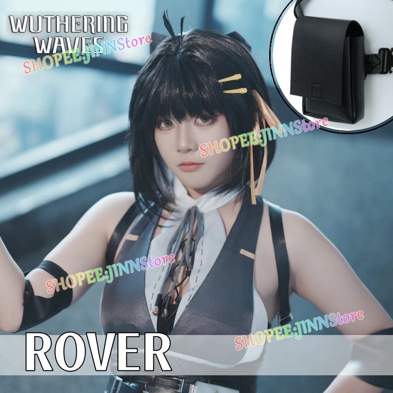 - JINN - ROVER Cosplay Black Dress Suit WUTHERING WAVES Female ROVER ...