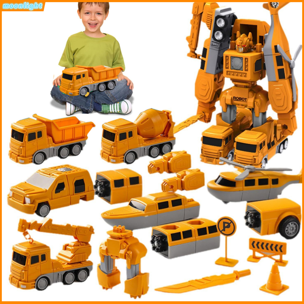 [MO] Modular Transformation Car Set Magnetic Engineering Vehicle Set ...