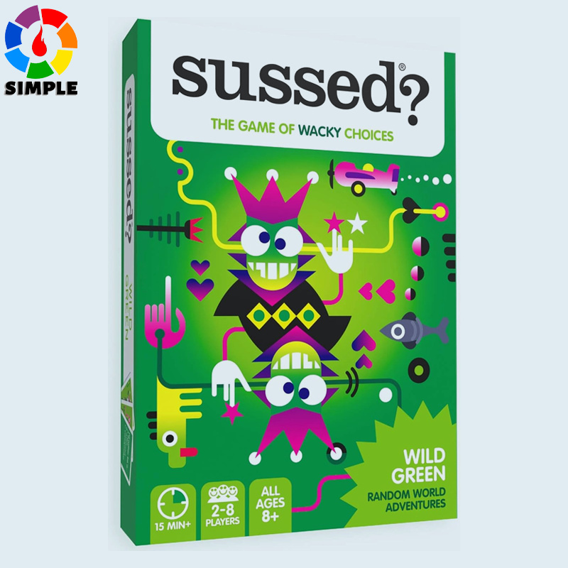 SUSSED The Game of Wacky Choices - Travel Games & Social Card Game for ...