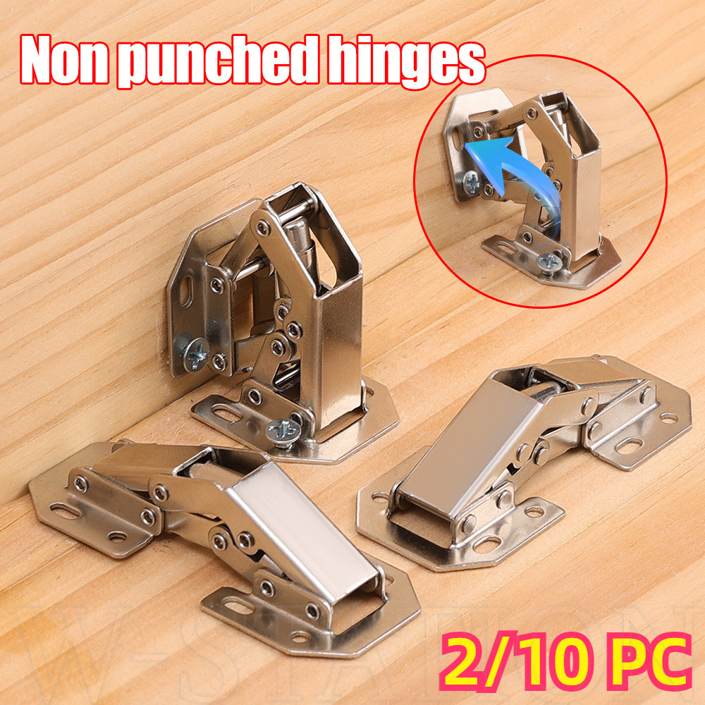 Non Slotted Non Perforated Cabinet Door Hinges - 2/10Pc Clear Mounted ...