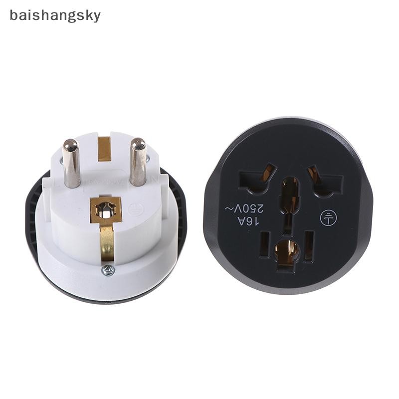 baishangsky 16A Universal EU Travel Adapter Euro Converter UK US AU to ...