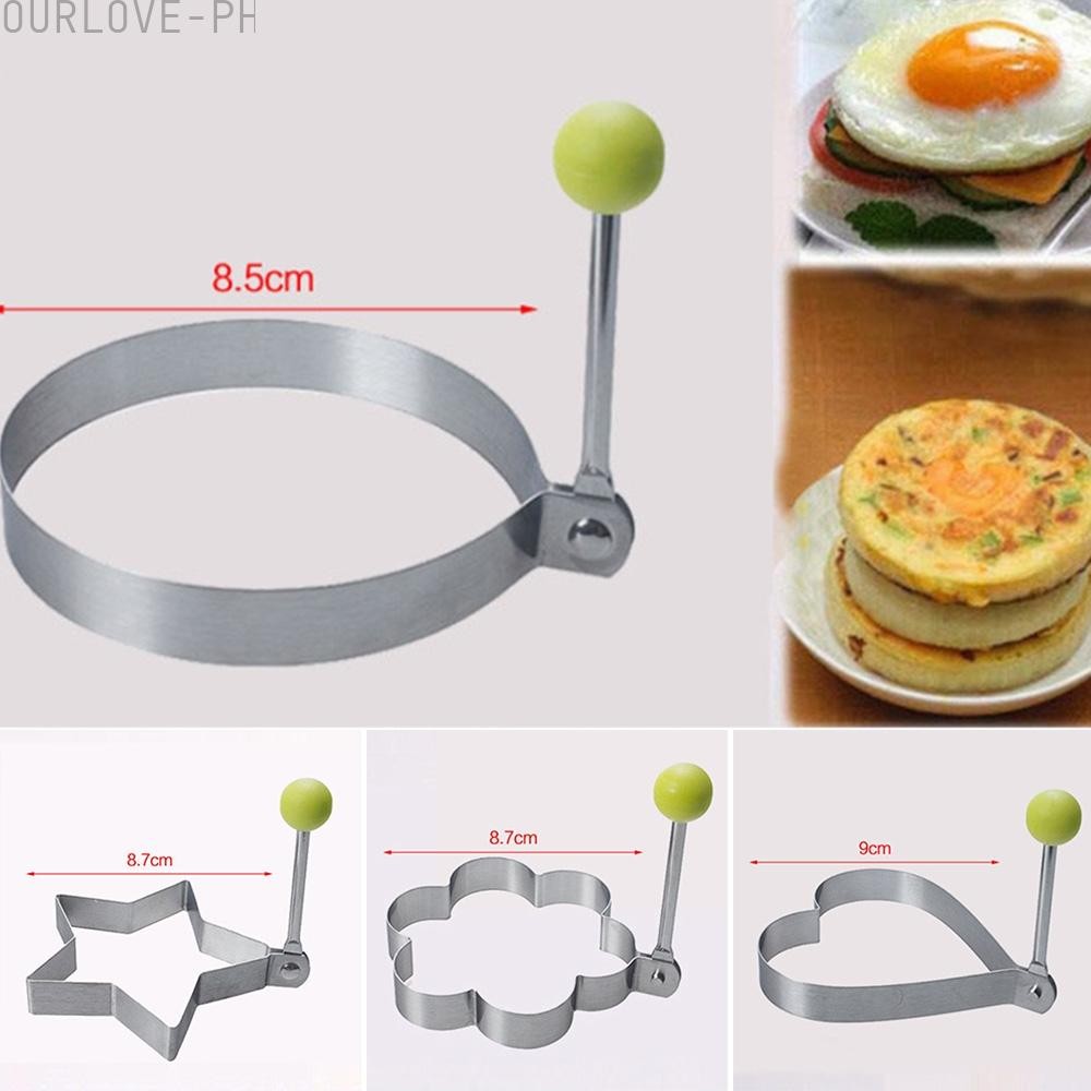 New Safe Cooking Cook Silver Flower Star Circle Fried Kitchen Egg ...