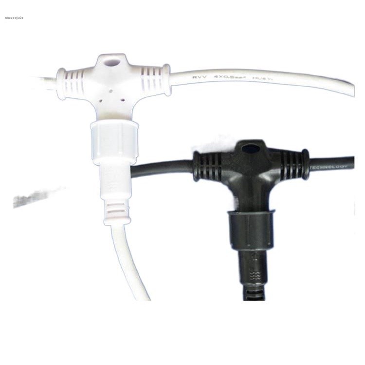 T-type tee 2-core 3-core 4-core waterproof connector outdoor male and ...