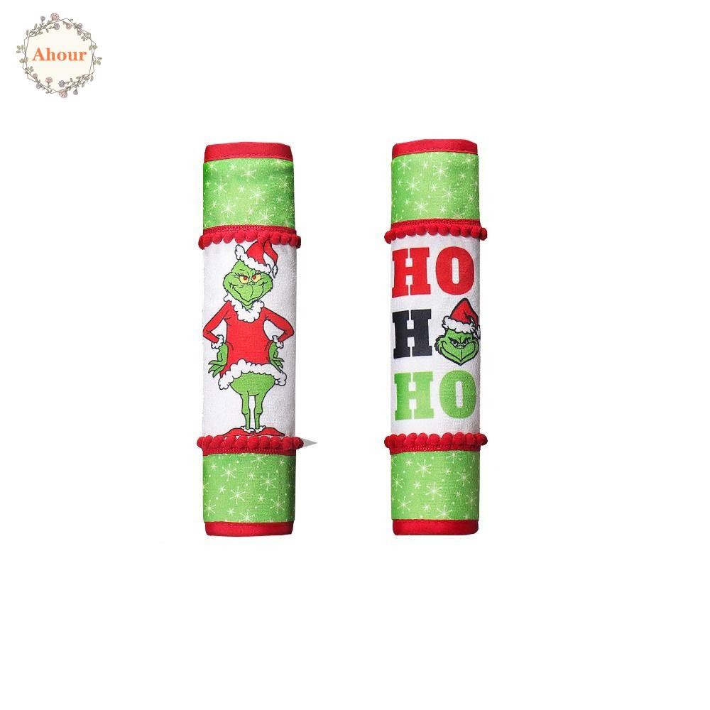 AHOUR Christmas Refrigerator Handle Cover, Cute Cartoon Grinch ...