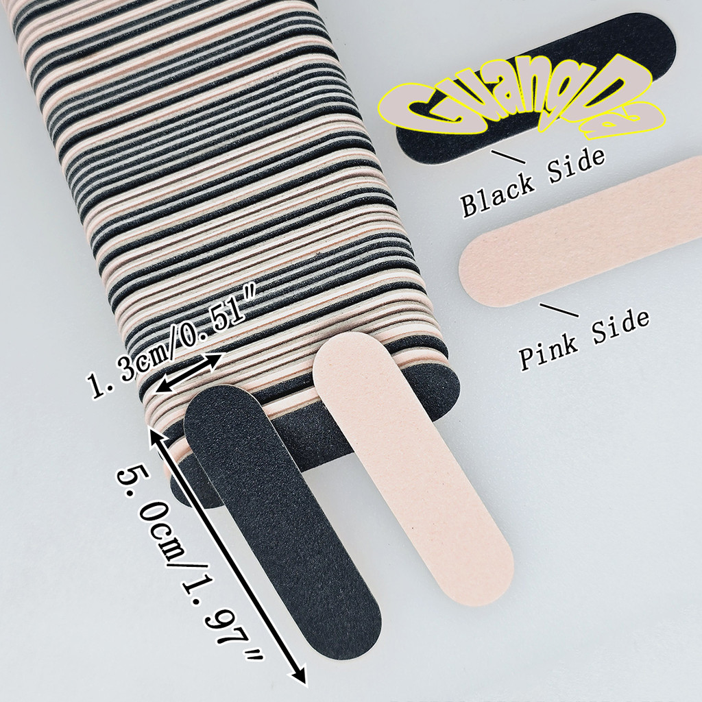 【GuangDa】 10/20/50 Pcs Disposable Multicolor DIY Mini Nail Files ...