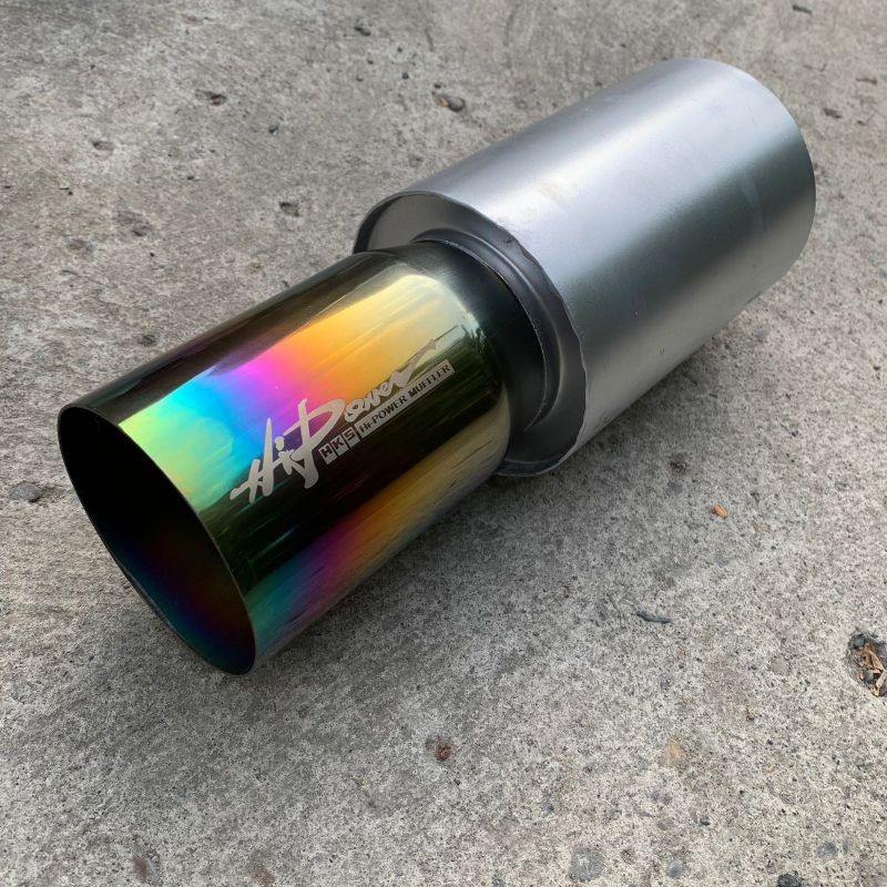 Hks hi power rainbow Muffler exhaust for car Universal sound bass solid ...