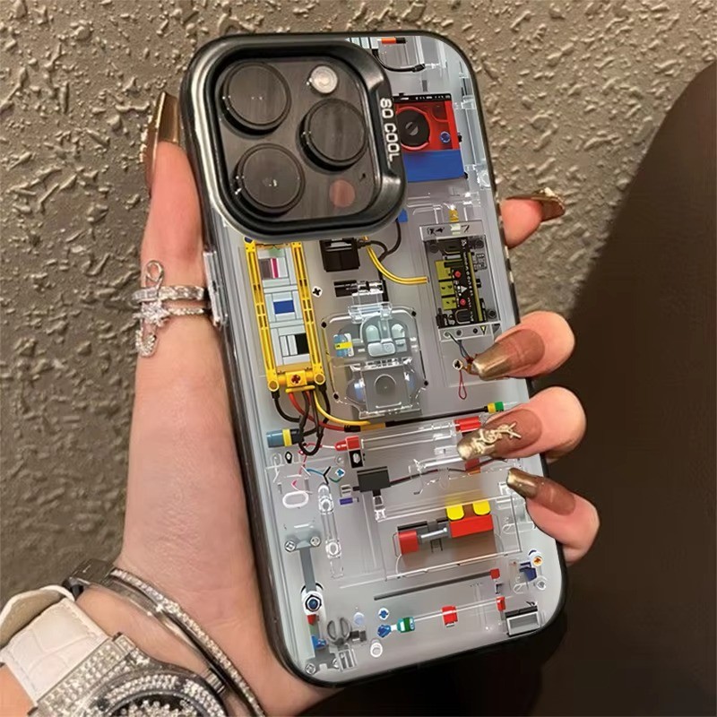 For iphone 11 12 13 14 15 16 Pro Max Phone Case Creative Mechanical ...
