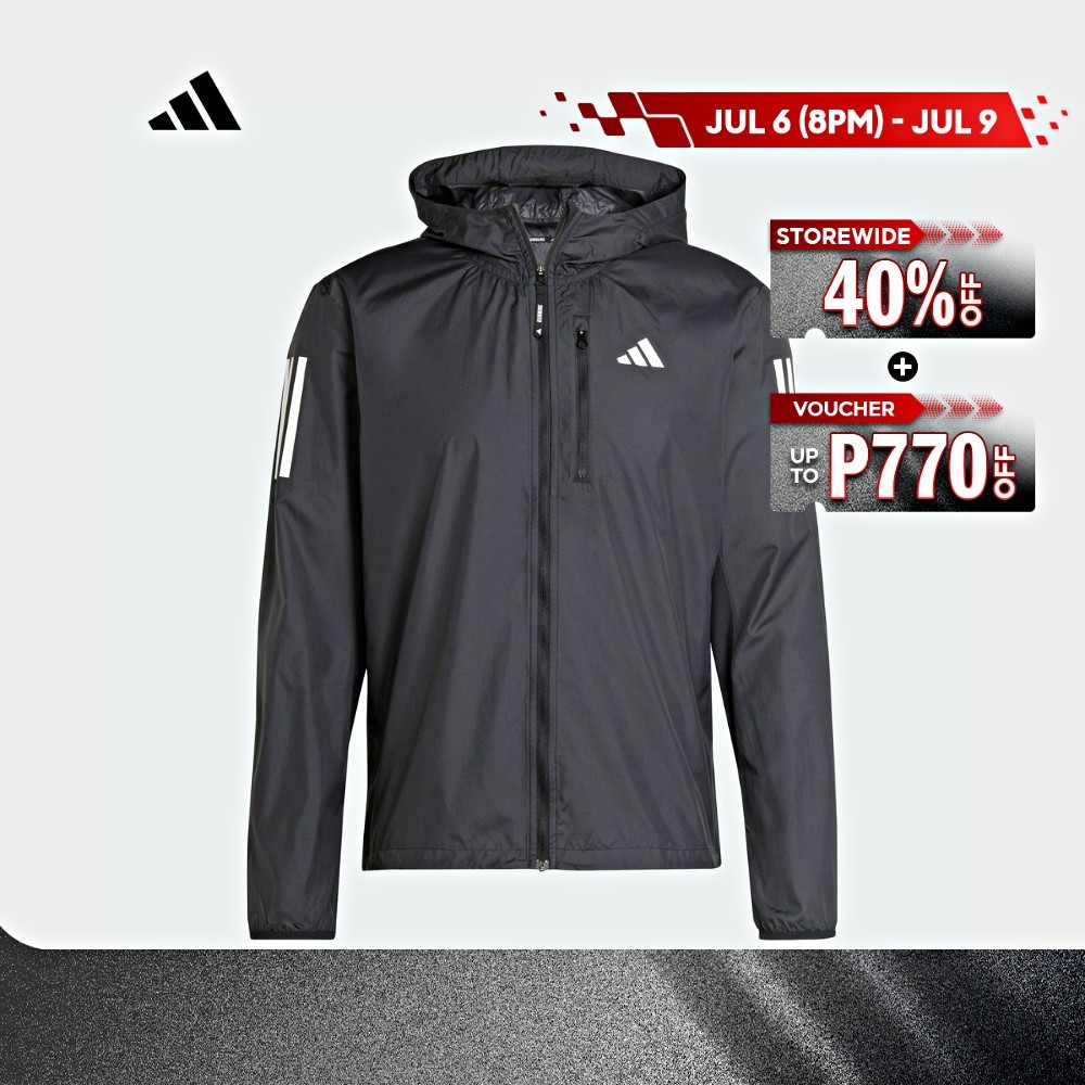 adidas Running Own the Run Jacket Men Black IN1483 | Shopee Philippines
