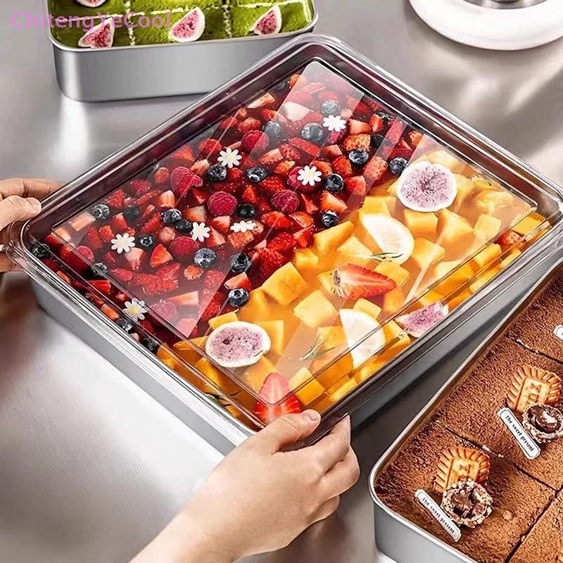 【HGPH】 Stainless Steel Tiramisu Mold Cake Tray Cake Shaping Container ...