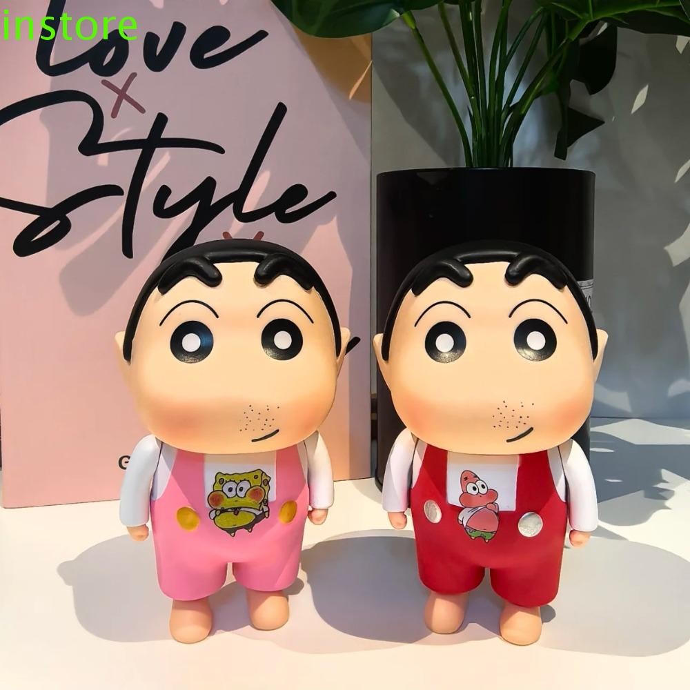 INSTORE Crayon Shin-Chan Anime Figure, Spongebob Freckles Crayon Shin ...